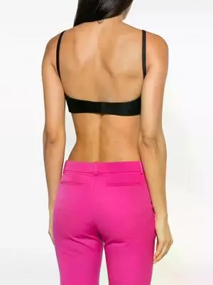 Versace Gathered Bustier Crop Top