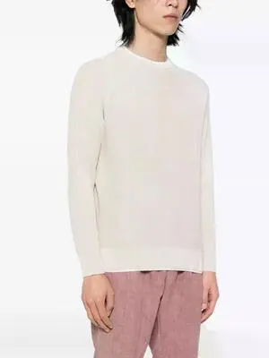 Eleventy Crew Neck Jumper - Neutrals