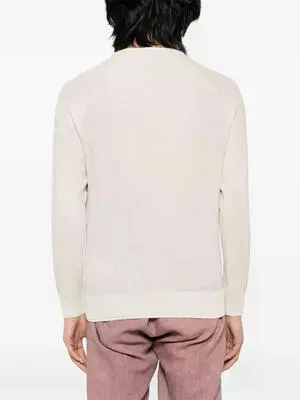 Eleventy Crew Neck Jumper - Neutrals