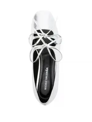 NICOLE SALDANA 25mm Isabel Pumps - Silver