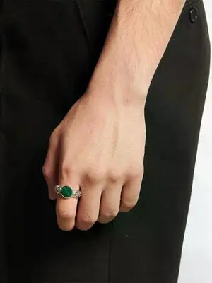 Emanuele Bicocchi Arabesque Malachite Ring - Green