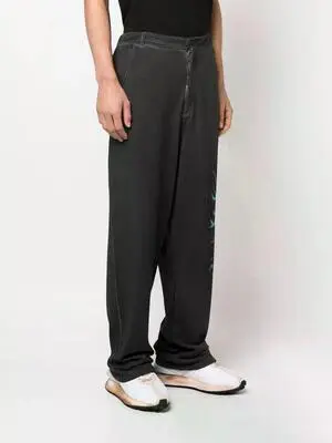 Roberto Cavalli Graphic-print Straight Trousers