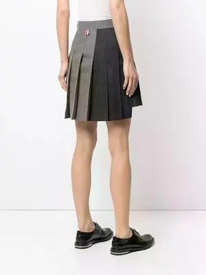Thom Browne Dropped Back Pleated Mini Skirt