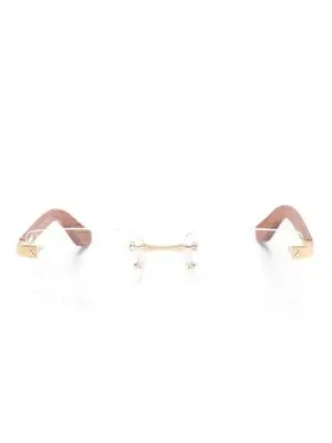 Cartier Santos De Eyeglasses - Brown