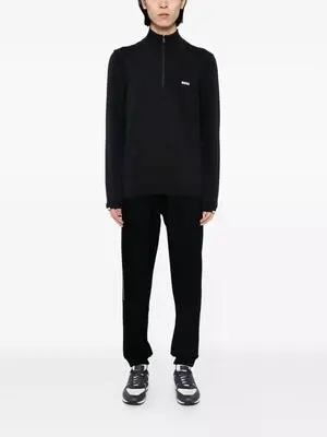 BOSS Logo-print High-neck Jumper