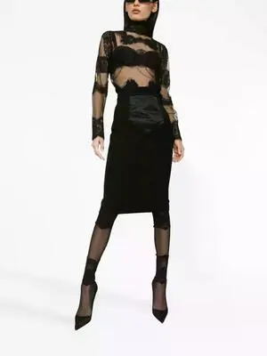 Dolce & Gabbana High-waisted Midi Skirt