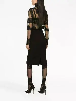 Dolce & Gabbana High-waisted Midi Skirt