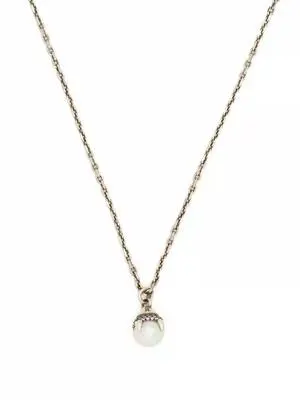 Emanuele Bicocchi Pearl Pendant Necklace - Silver