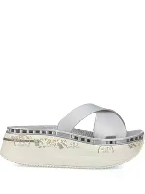 Premiata Moura Slides - Silver