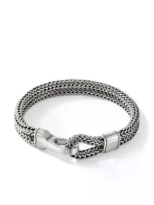 John Hardy Sterling Wheat Chain Hook Bracelet - Silver
