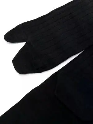 MAISON MARGIELA Tabi Knee-high Socks - Black