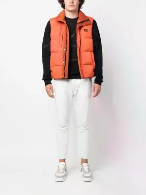 Paul & Shark Padded Gilet With Logo Patch