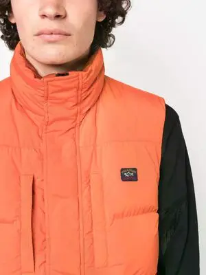 Paul & Shark Padded Gilet With Logo Patch