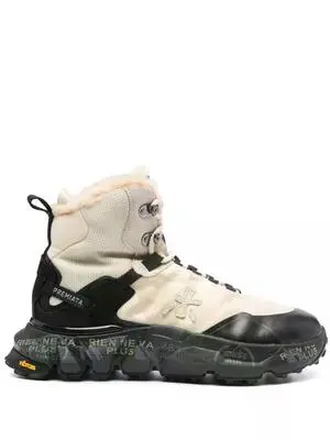 Premiata High Top Shearling Lined Boots