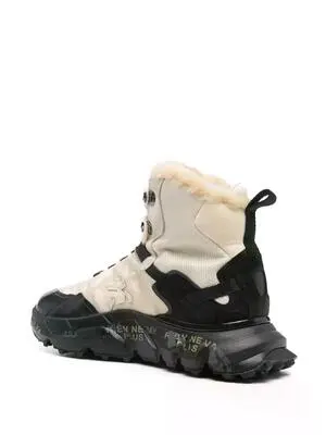 Premiata High Top Shearling Lined Boots