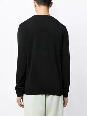 Lacoste Logo-embroidered Fine-ribbed Jumper