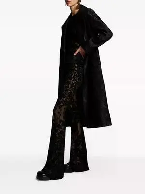 Etro Tulle And Jacquard Velvet Top