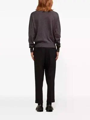 AMI Paris De Coeur Monogram Turtleneck Wool Jumper