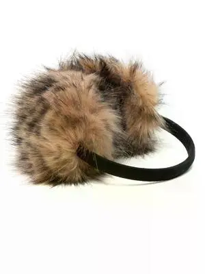 UNREAL FUR Leopard Print Faux-fur Earmuffs