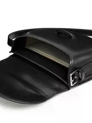 LEMAIRE Cartridge Leather Shoulder Bag - Black