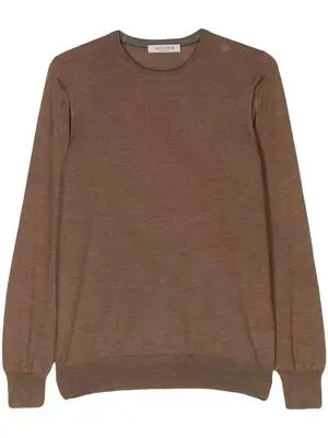 FILERIA Fine-knit Brushed Jumper - Brown