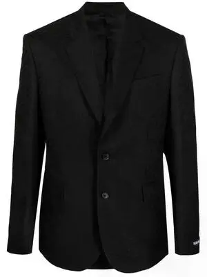 Versace La Greca Single-breasted Wool Blazer