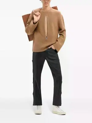 COURREGES Zip-detail Wool Sweater