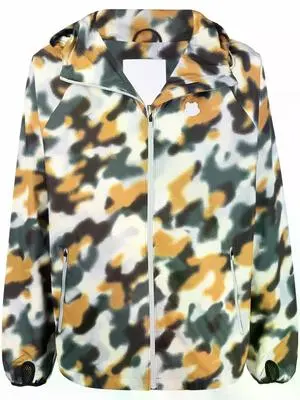 Kenzo Blurred Camouflage Lightweight Zip-up Jacket