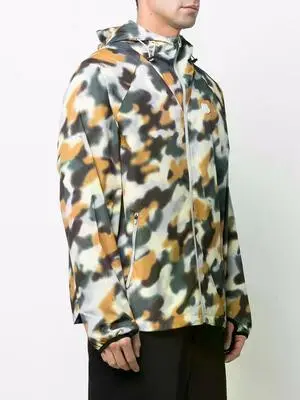 Kenzo Blurred Camouflage Lightweight Zip-up Jacket