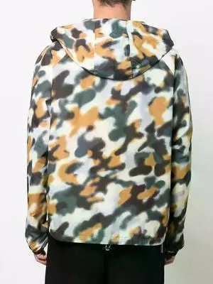 Kenzo Blurred Camouflage Lightweight Zip-up Jacket