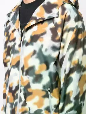 Kenzo Blurred Camouflage Lightweight Zip-up Jacket