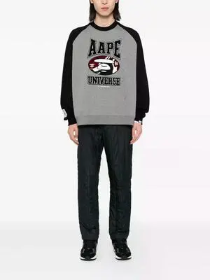 AAPE BY *A BATHING APE Logo Patched Sweatshirt