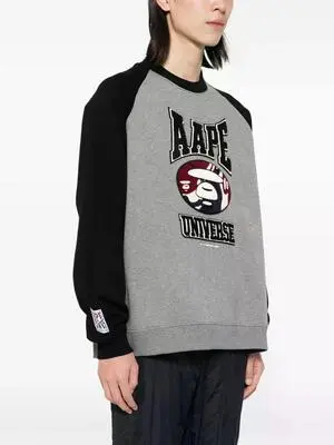 AAPE BY *A BATHING APE Logo Patched Sweatshirt