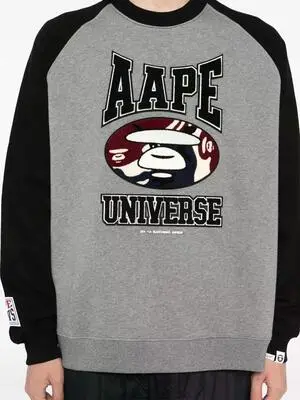 AAPE BY *A BATHING APE Logo Patched Sweatshirt