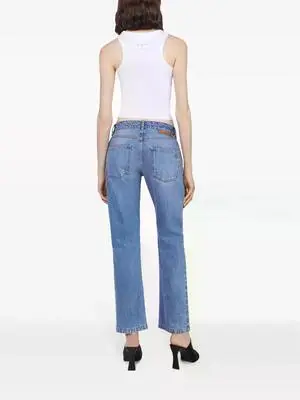 Stella McCartney Falabella Chain Straight Leg Jeans