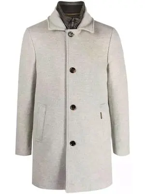 MOORER Quilted Single-breasted Coat