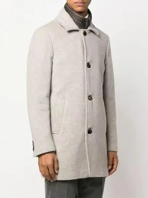 MOORER Quilted Single-breasted Coat