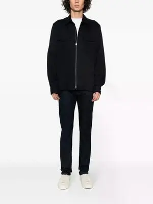 Corneliani Logo-appliqué Straight-leg Jeans - Blue