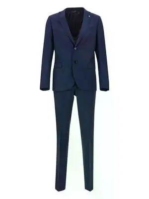 MANUEL RITZ Wool Single-breasted Suit - Blue