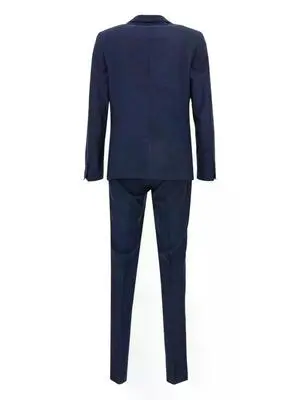 MANUEL RITZ Wool Single-breasted Suit - Blue