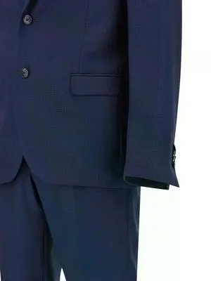 MANUEL RITZ Wool Single-breasted Suit - Blue