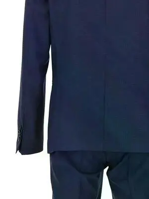 MANUEL RITZ Wool Single-breasted Suit - Blue