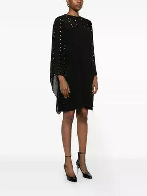 NISSA Crystal-embellished Mini Dress
