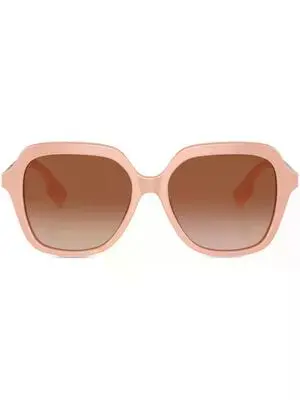 Burberry Joni Logo-lettering Sunglasses - Pink