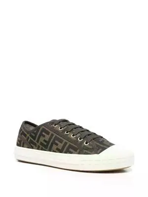 Fendi Jacquard-logo Low-top Sneakers