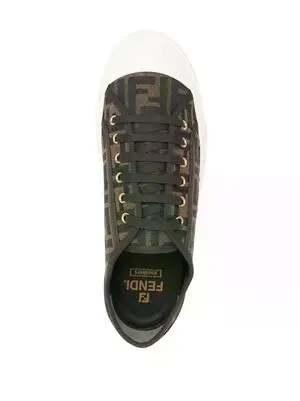 Fendi Jacquard-logo Low-top Sneakers
