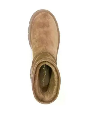 GIANVITO ROSSI Shearling-lined Suede Boots