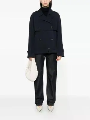 TOTEME Cotton Pea Coat - Blue