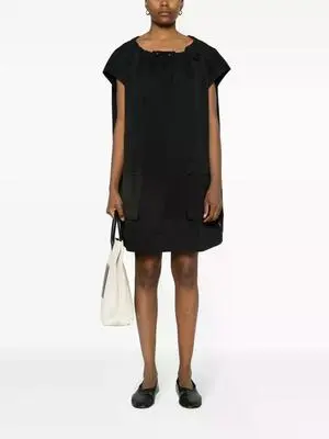 MAISON MARGIELA Gathered-neck Cotton Dress