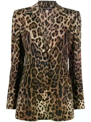 Dolce & Gabbana Animal Print Blazers For Women